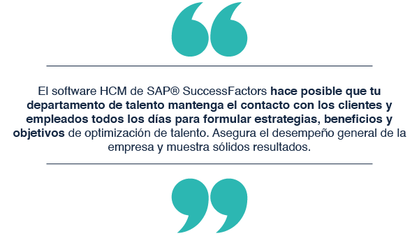 Potencializa tus RRHH con SAP® SuccessFactors