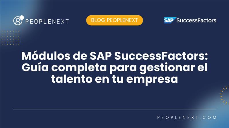 Módulos de SAP SuccessFactors y sus funciones principales